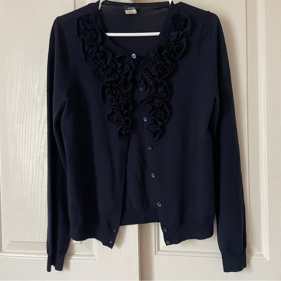 J. Crew | Sweaters | J Crew Navy Cardigan Medium Merino Wool | Poshmark